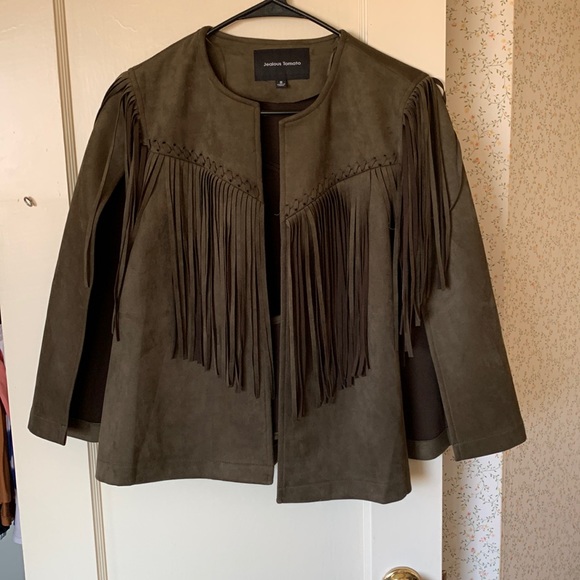 Jealous Tomato | Jackets & Coats | Jealous Tomato Olive Green Cape With ...